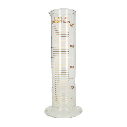MEASURING CYLINDER 2000ML (GLASS) – Solution Science