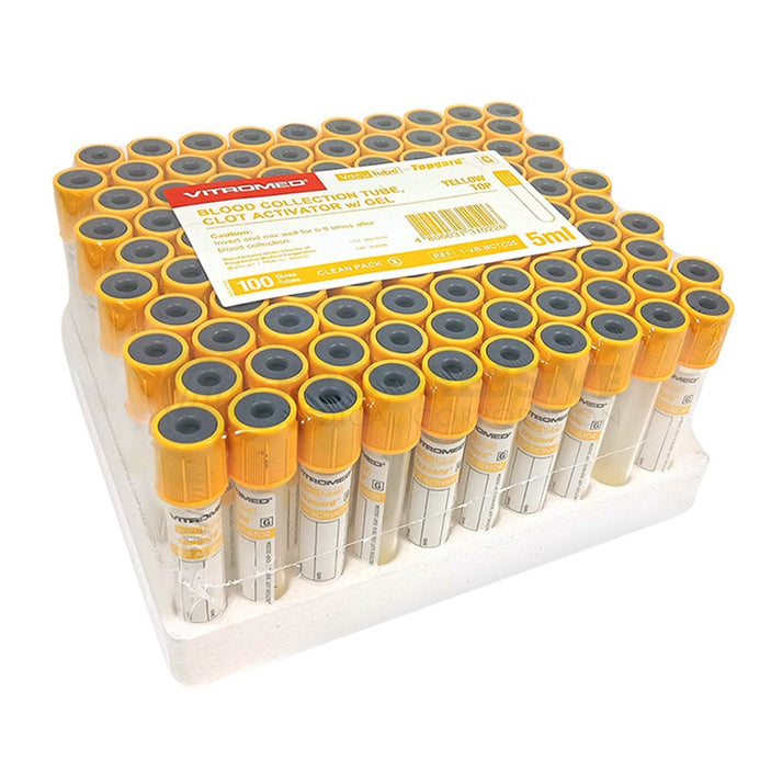Vacuum Blood Collection Tubes- Yellow Top – Solution Science